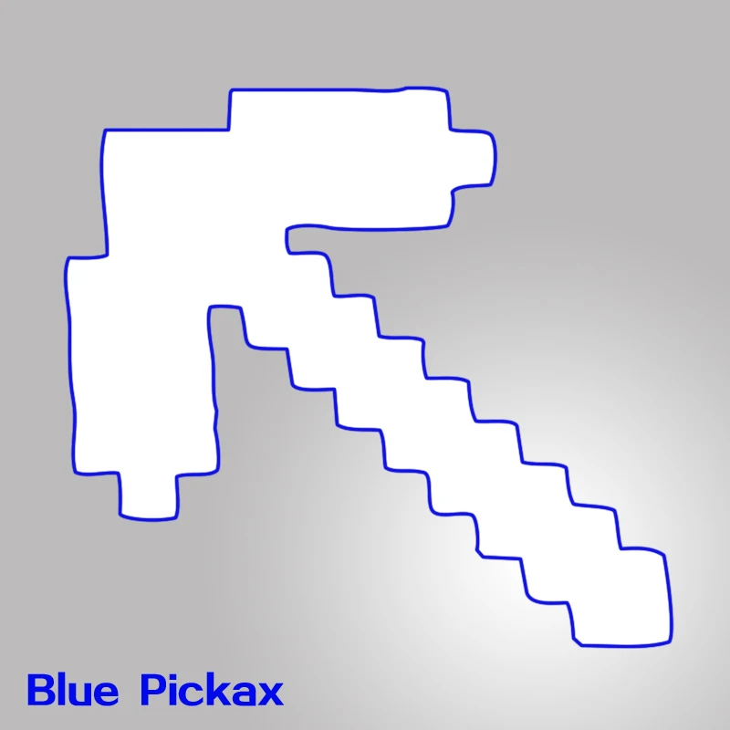 New Minecraft Pickaxe Toys Minecraft Foam Diamond Pickaxe Eva Toys Minecraft Game Weapons Action