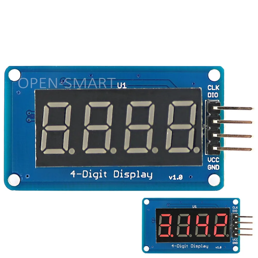 Decimal Point 0.36" 4 Digit LED Display Module Drive by TM1637 Chip ...