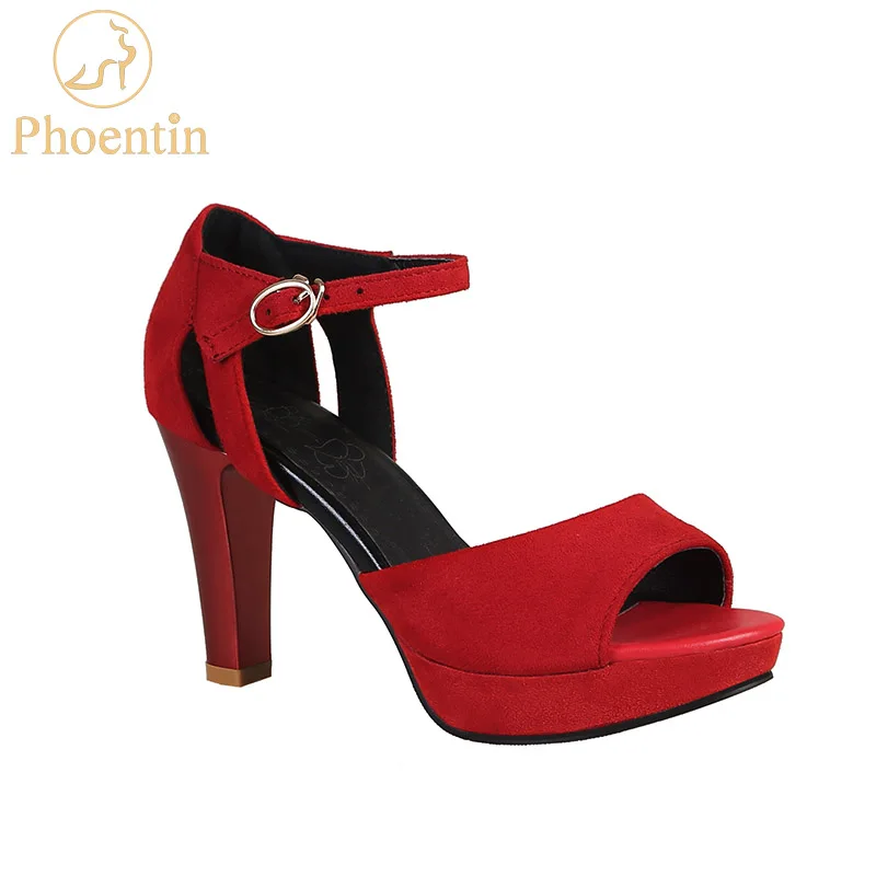 Gladiator Sandals Peep Toe Red | Sandal Red Heel Platform | Red Sandals ...