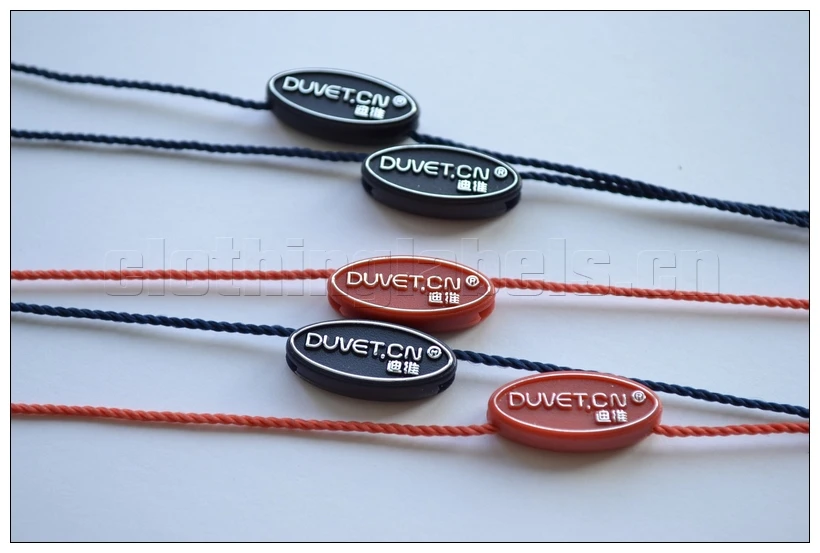 Hang tag string, plastic seal for clothing, bag, shoes, as custom ...