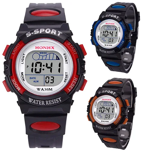 Men Women Students' Fashion Digital Multifunctional Alarm Sports Wrist ...