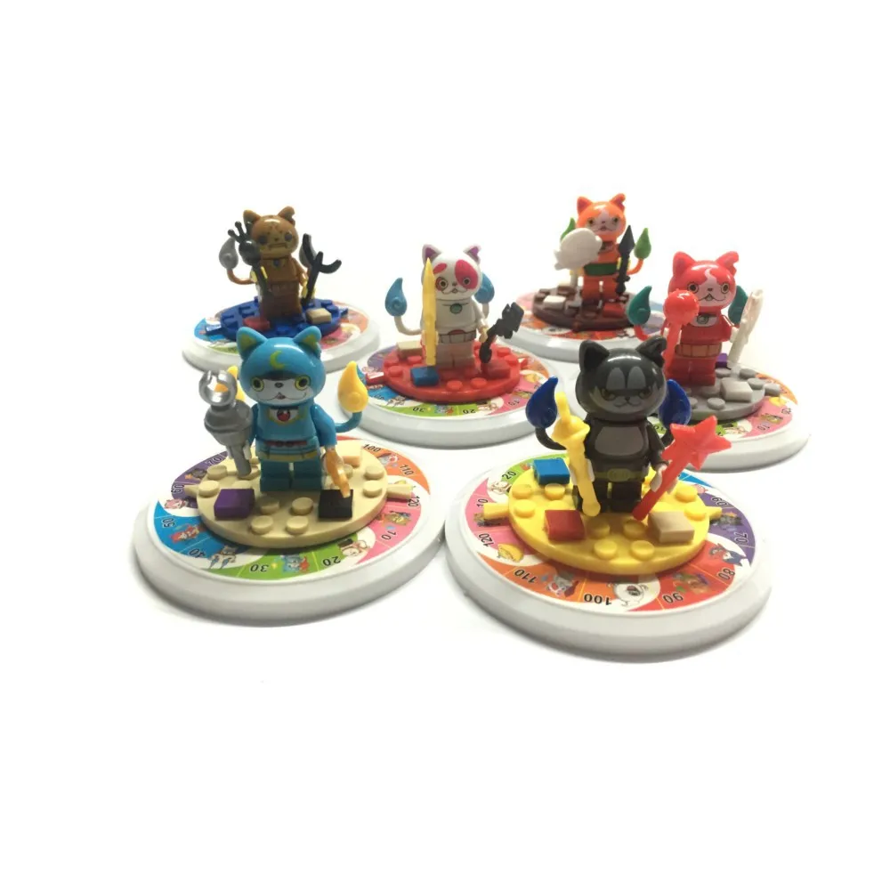 6 Pcs / Set 4.5cm Yokai Youkai Watch 2 Action Toy Figures - Action ...