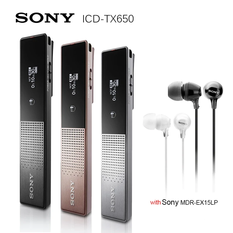 Professional Sony 16GB Capacity Digital Voice Recorder Stero Microphone ...