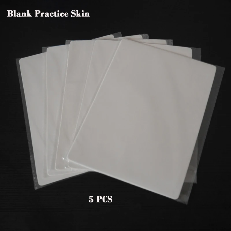 5pcs Tattoo Practice Skin sheet Blank Plain 20 x 15cm For permanent ...