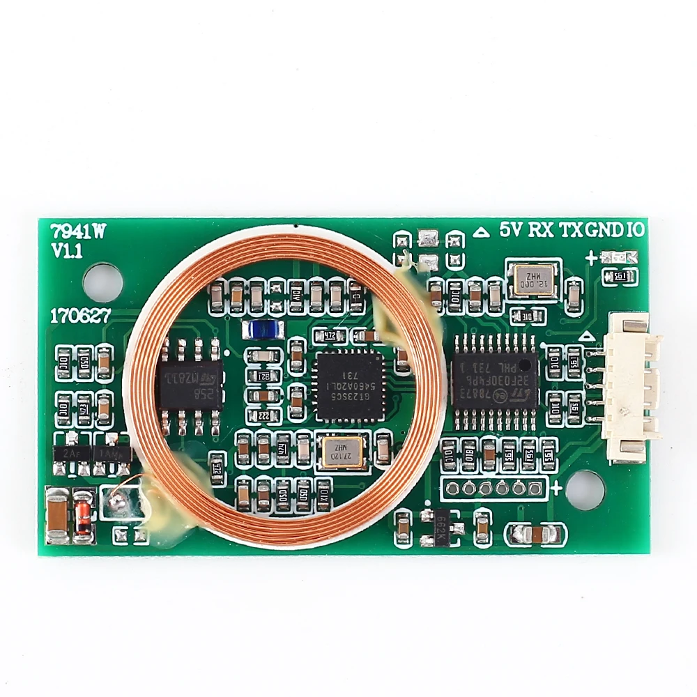 DC 5V RFID Reader Wireless Module UART 3Pin 125KHz 13.56MHz Card ...