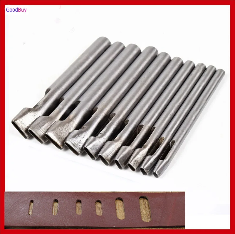 New 12pcs/set 12 Sizes 2*5-3*25mm Flat Leather Hole Punch Chisel ...