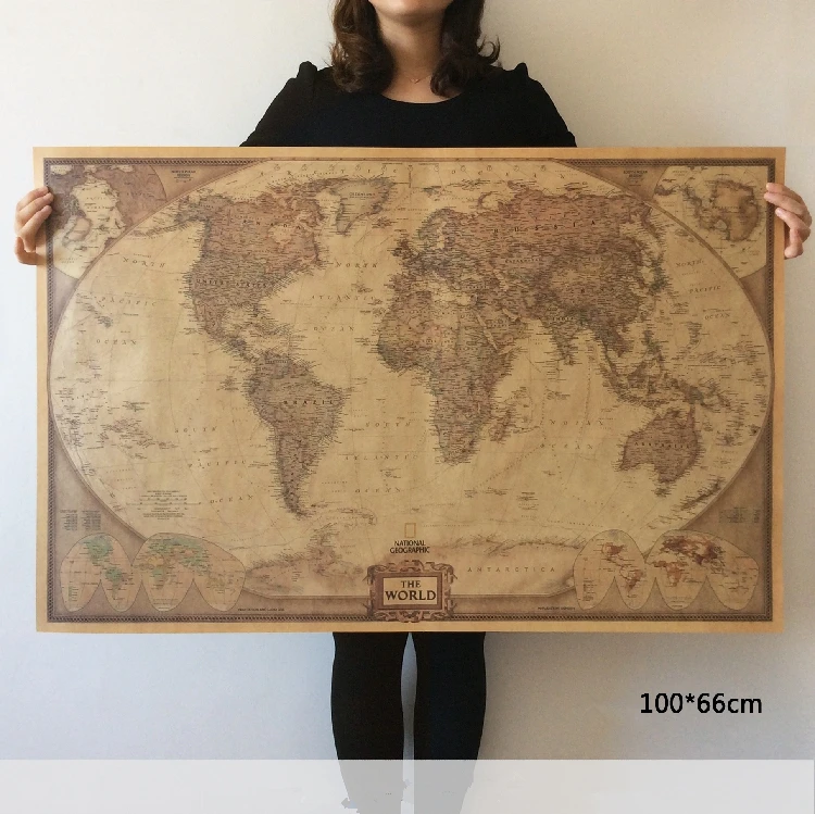 Vintage-World-Map-Travel-Home-Decoration-Detailed-Antique-Poster-Wall ...