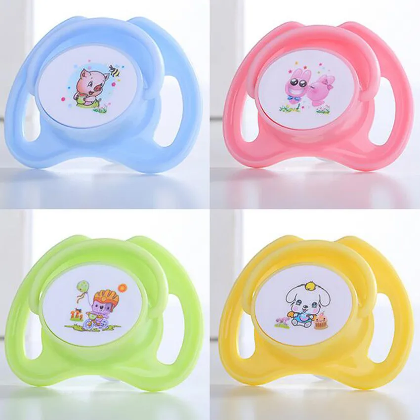 Random Cute Color Baby Silicone Pacifier Butterfly Round Pacifiers ...