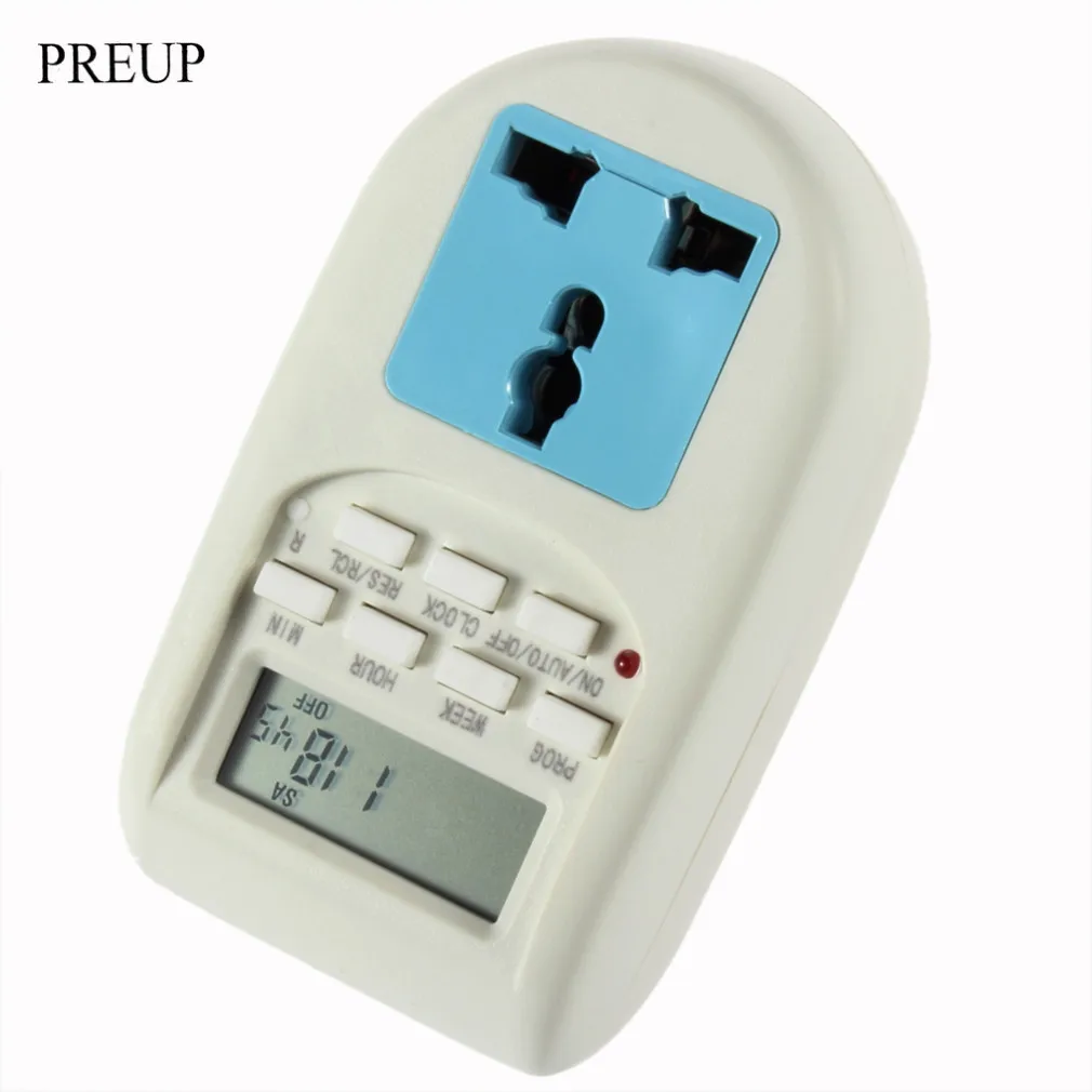 2017 Eu Plug Energy Saving Timer Programmable Electronic Timer Socket Digital Timer Household