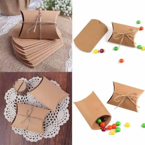100Pcs/lot Folding Paper Candy Sweety Boxes Wedding Party Favor Gift ...