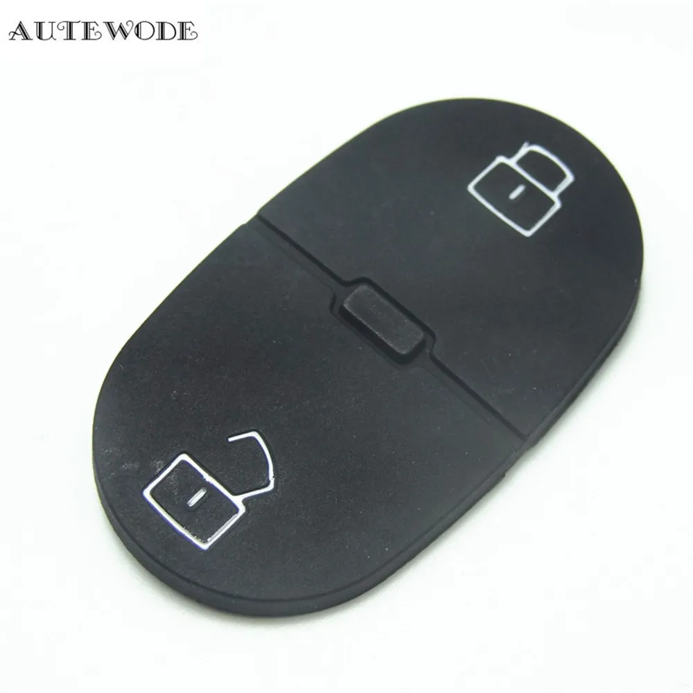 AUTEWODE Replacement Rubber Key Pad For VW 3 button remote key shell ...