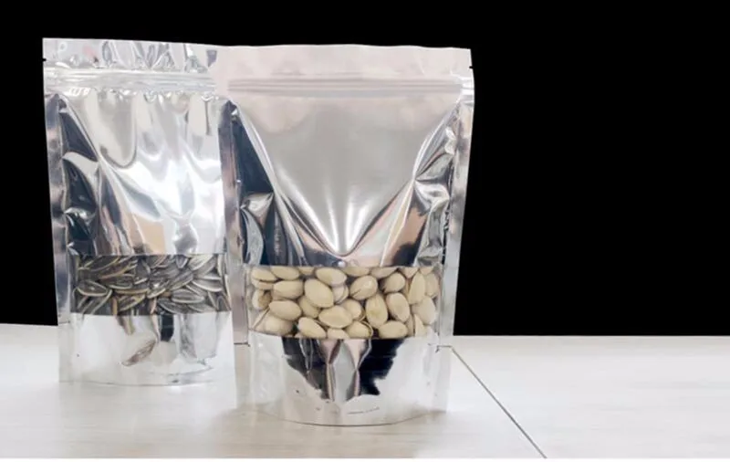 100er-Pack-silberfarbene-durchsichtige-Stand-Up-Beutel-aus ...