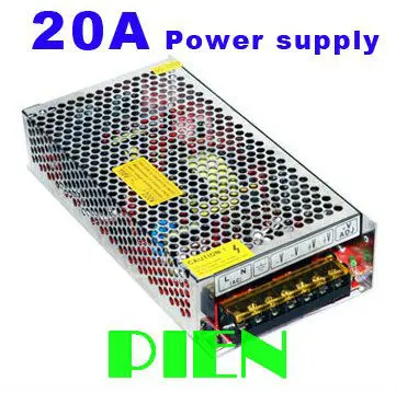 LED Strip 12V Power adapter 20A 240W switching power supply transformer ...