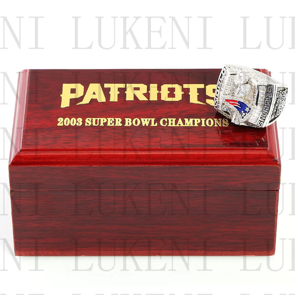 Replica 2003 Super Bowl XXXVIII New England Patriots Championship Ring ...