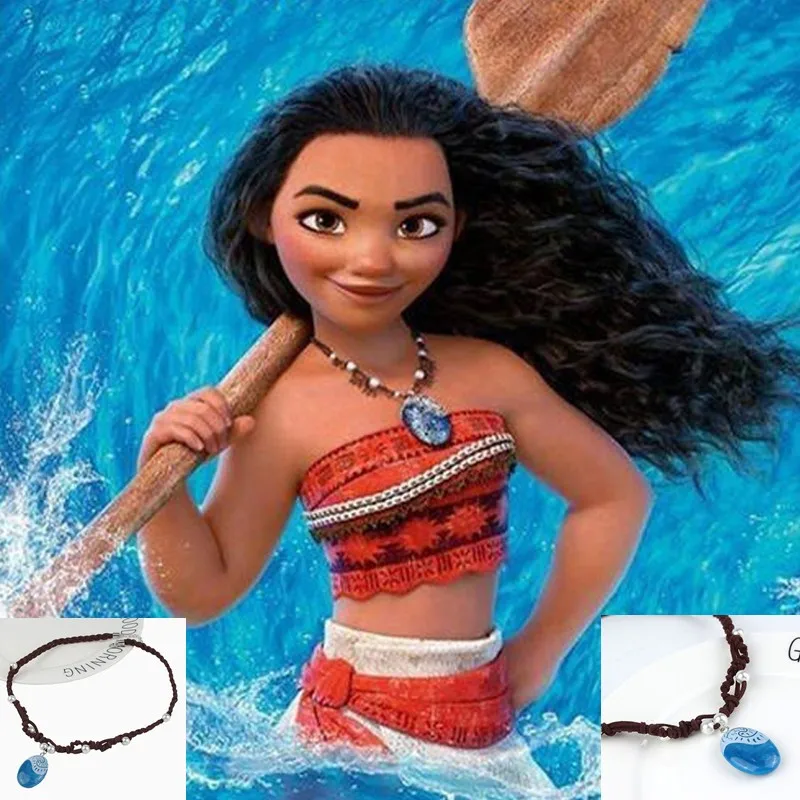 Collar-de-princesa-Moana-para-mujer-y-ni-a-Colgante-de-Piedra-azul-de ...