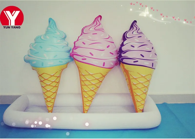 Hot Sale Ice Cream Inflatable Pool Float Funny Inflate Floating ...