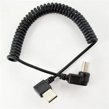 USB-A-Male-to-USB-B-Male-Right-Angle-Coiled-Spiral-Spring-Printer-Cable ...