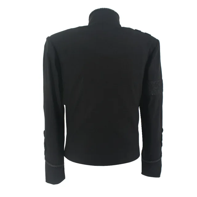 Michael Jackson Black Military Jacket, Handmade | Global MJ Shop