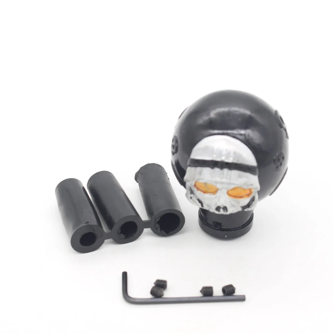Custom S Black Skull Head Shift Knob - Universal Manual Gear Stick ...