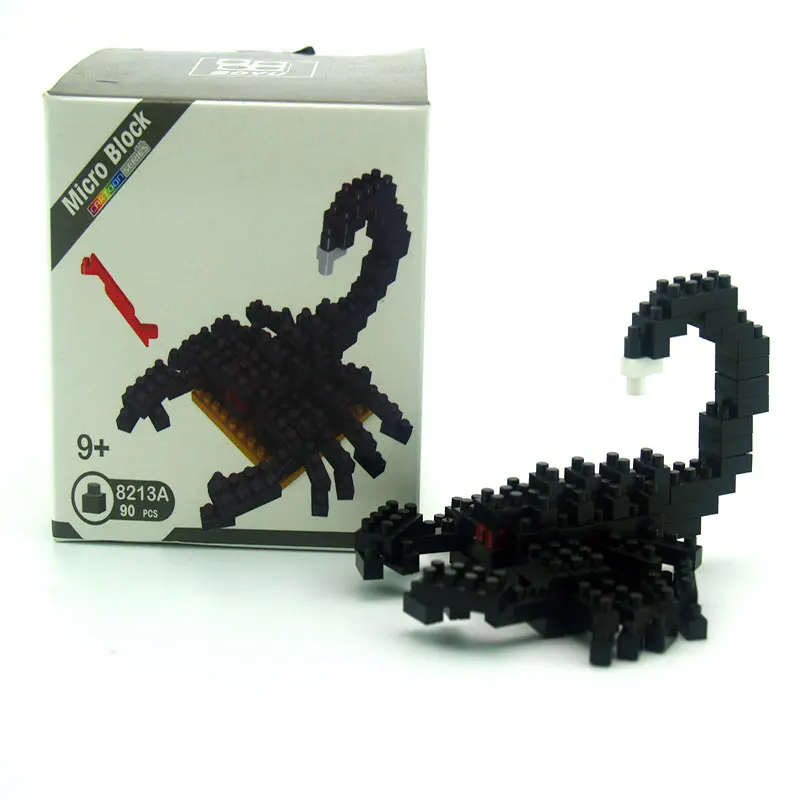 Wholesale 90PCS Diamond Building Blocks 3D Animals Figure Scorpion Nano ...