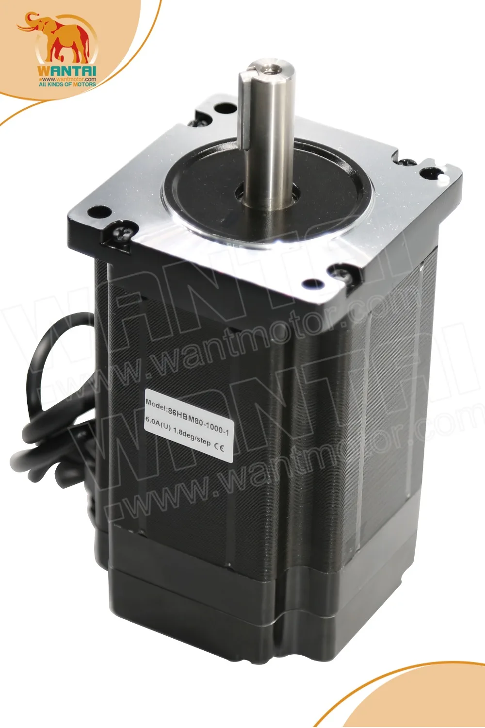 Wantai Closed loop step motor 86HBM80 1000,servo motor 9N.m Nema 86 ...