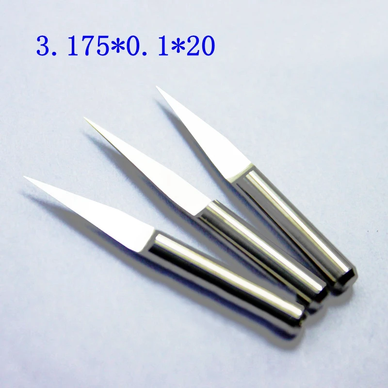 Buy 10 Pcs 3 175mm Shank Flat Bottom Cnc Router Bits
