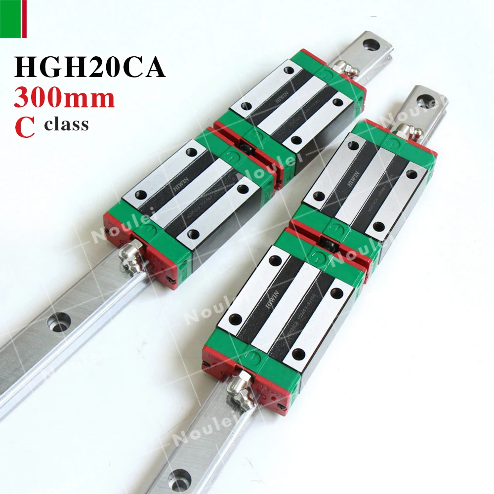 HIWIN HGH20CA linear slider with 300mm guide rail HGR20 of cnc set High ...