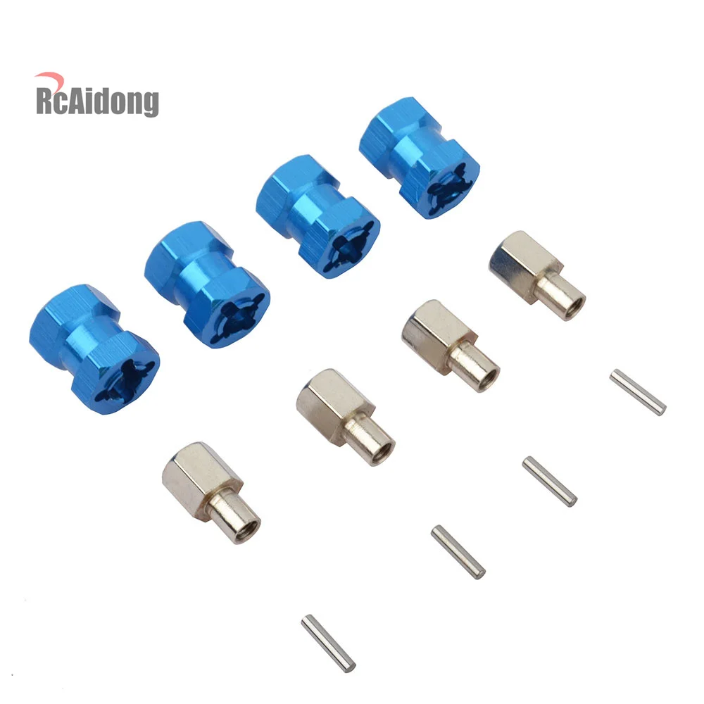 1/10 RC Crawler Aluminum Alloy 12mm Wheel Hub Hex Drive Adaptor Adapter ...