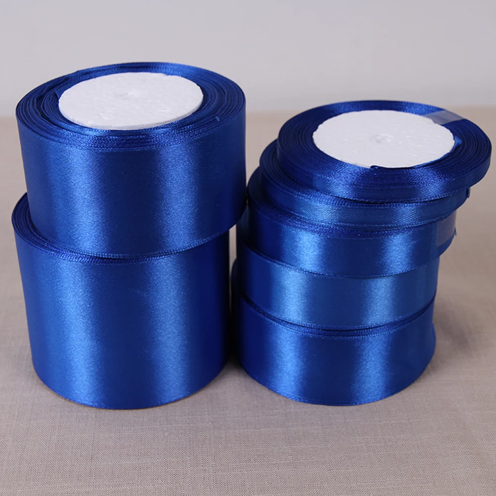 Royal Blue Silk Satin Ribbon Wedding Party Decoration Gift Wrapping ...