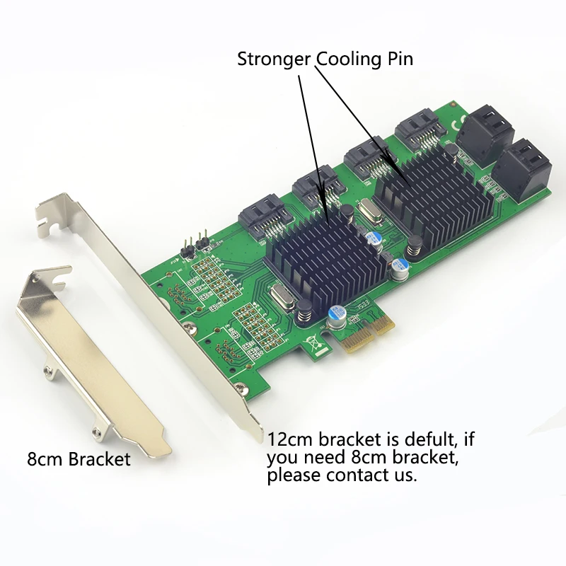 Pcie Sata Expansion Card Pci Express To Sata3.0 8 Ports Expansion Card ...