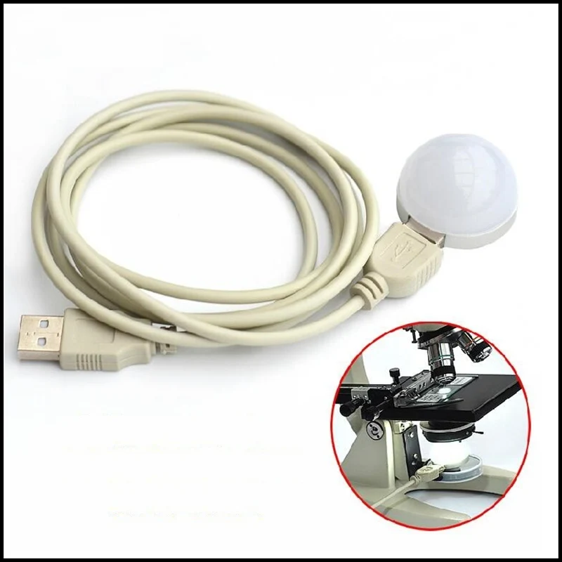 Free Shipping Universal Biological Microscope Light Source USB LED ...