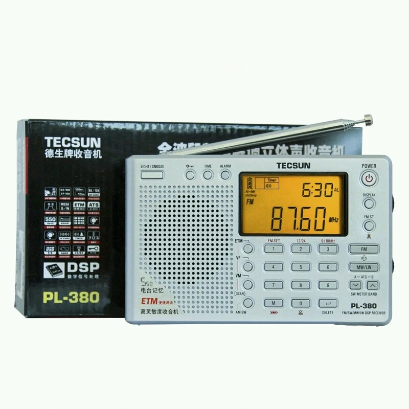Tecsun PL 380 PL380 radio Digital PLL Portable Radio FM Stereo/LW/SW/MW ...