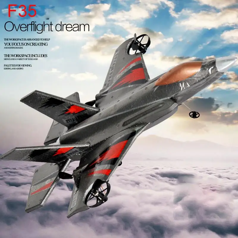 Stunt F-35 Lightning Ii Joint Strike Fighter Model Rc Airplane 2.4g 4 ...