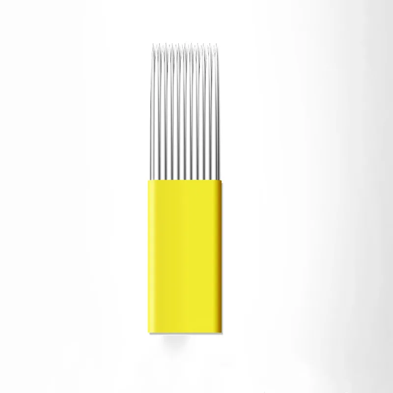 100PCS Microblading Shading Blades Tattoo Needles 21 Pins DOUBLE ROW ...