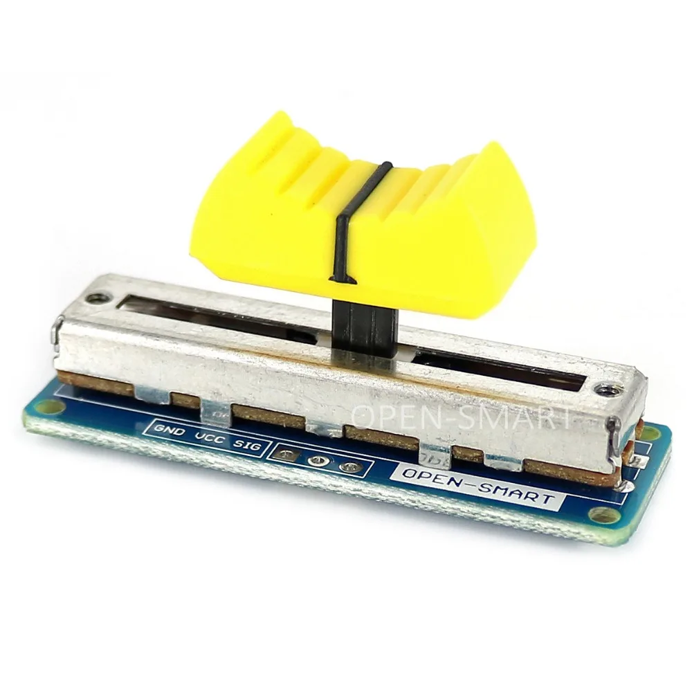 Yellow Slide Potentiometer Sensor Module Breakout Board Great For Amplifier Diy Light And Volume