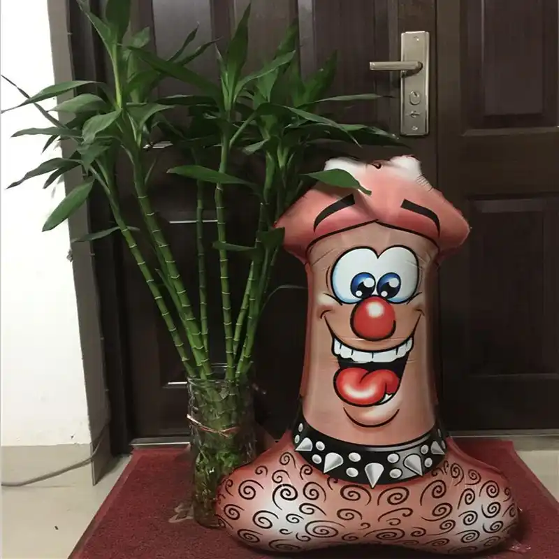50*80cm Inflatable Penis Spoof Aluminum Floated Balloon Bachelorette ...