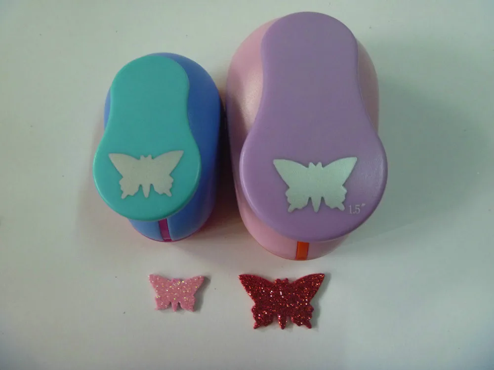 Free Shipping 2pcs ( 1 Inch+1.5 Inch )butterfly Punches Paper Foam ...