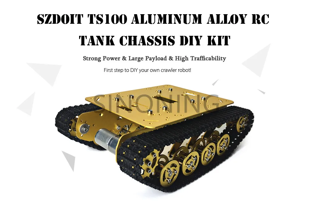 Shock Absorption Metal Robot Tank Chassis Caterpillar Suspension ...