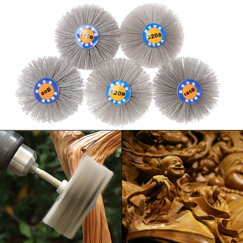 Hot Sale Deburring Abrasive Alumina Wire Brush Flower Head Polish Grind ...