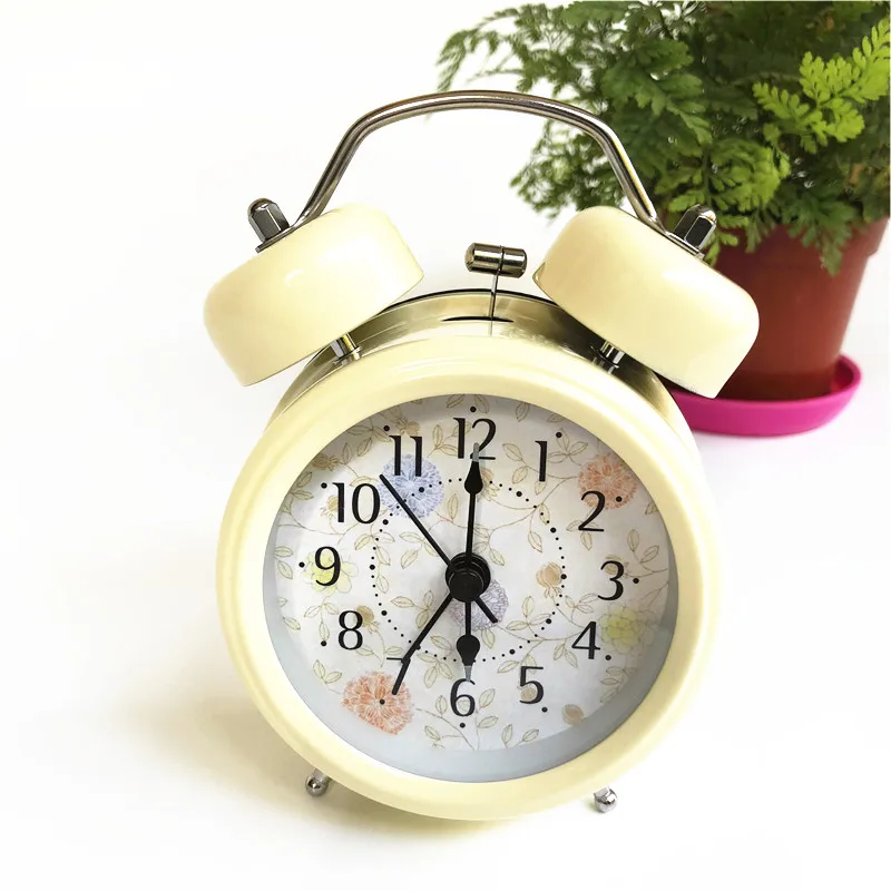 Reloj de habitación con puntero silencioso, timbre fuerte dual, relojes ...