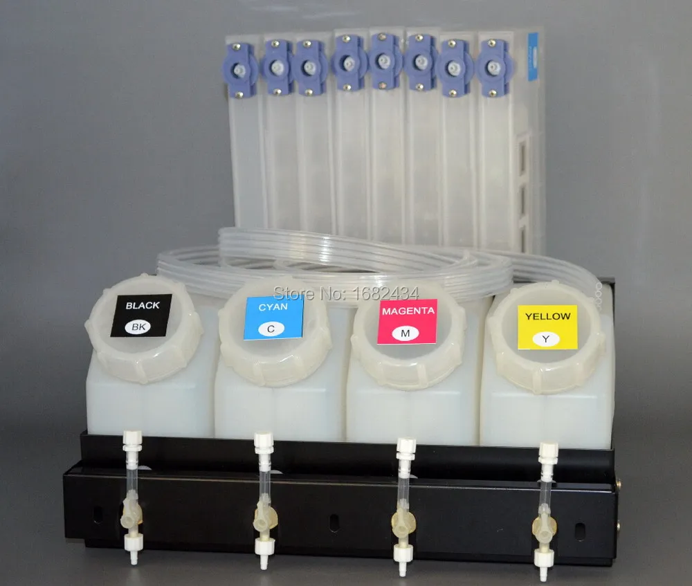 Sistema Bulk Ink para Roland RE 640 VersarArt BISS , RF 640 printer ( 4 ...