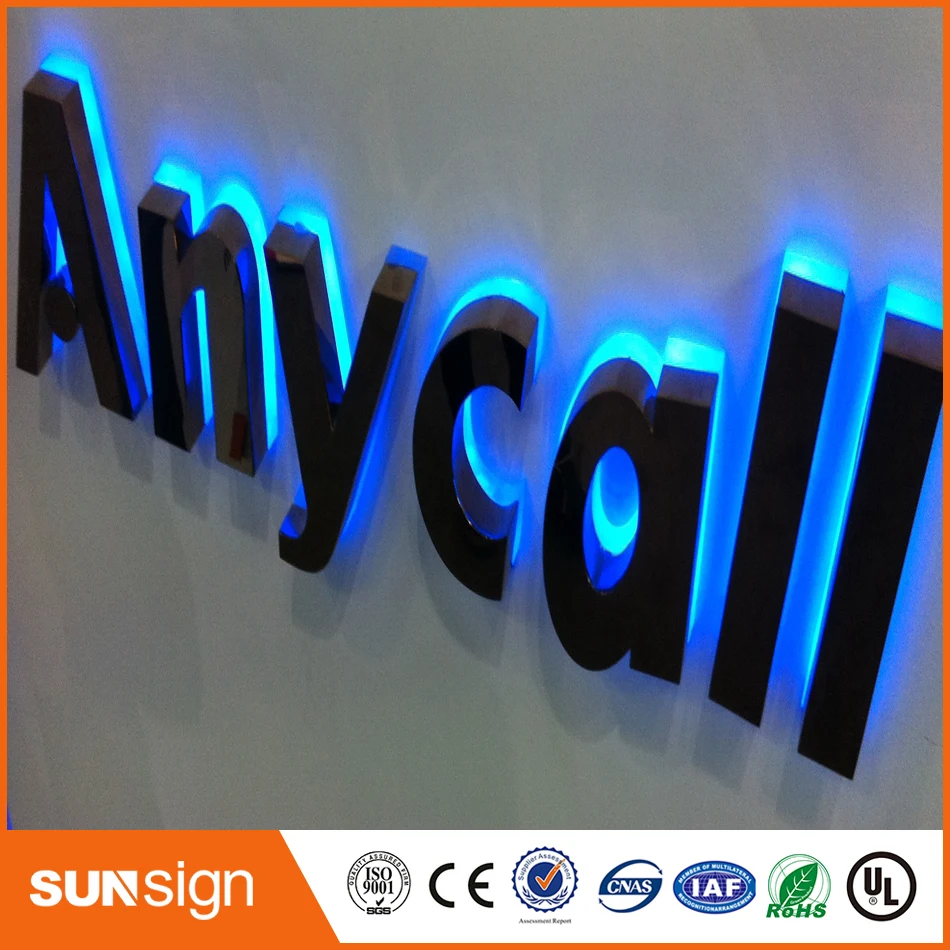 Illuminated led stainless steel letters and signs|illuminated lettering ...