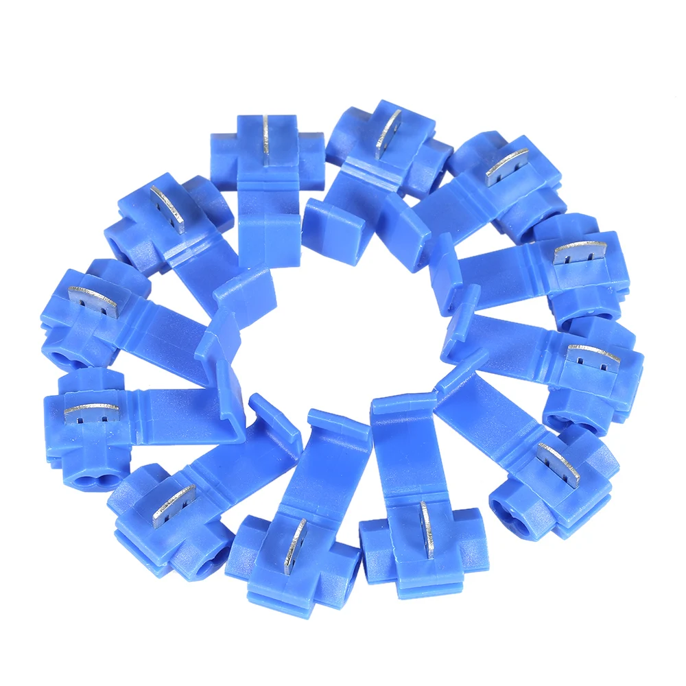 100PCS Blue Scotch Lock 16 14 AWG Connectors Electrical Wire Cable ...