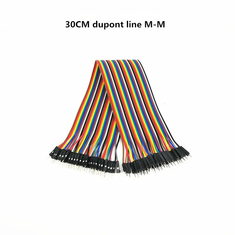 40pcs 30cm Dupont line male to male Jump wire Dupont cable M M Dupont ...