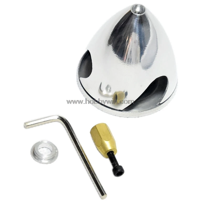 Spinner de aluminio con 3 ranuras, 89mm/3,5 pulgadas, para motor nitro ...