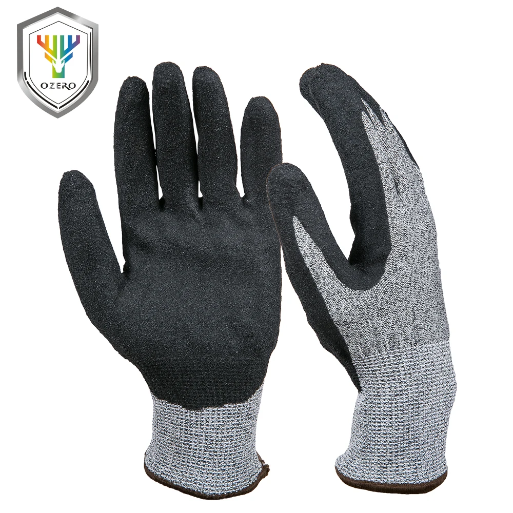 OZERO Work Gloves Cut Resistant Stretchy Protection Safety Workers ...