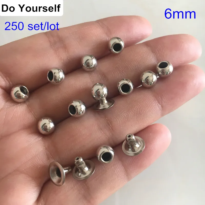 Juego de tachuelas redondas de perlas plateadas, tachuelas de remache ...