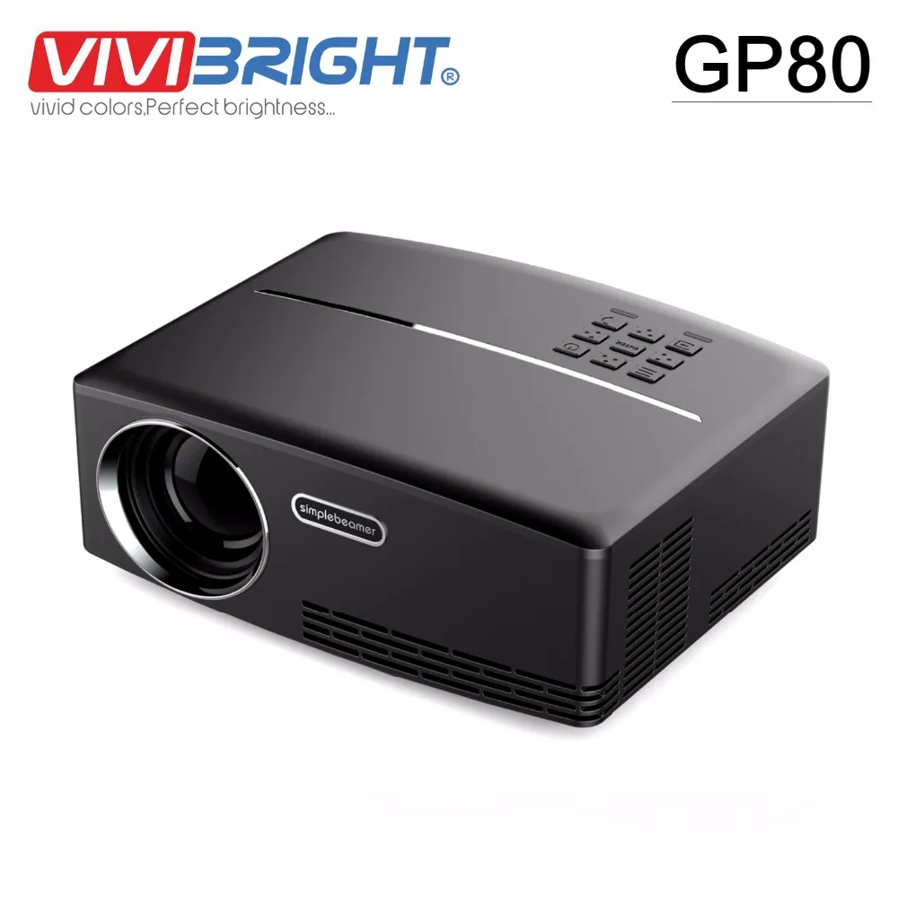 2017 Nouveau Simplebeam GP80 Vidéoprojecteur Haute Luminosité Mini LED ...