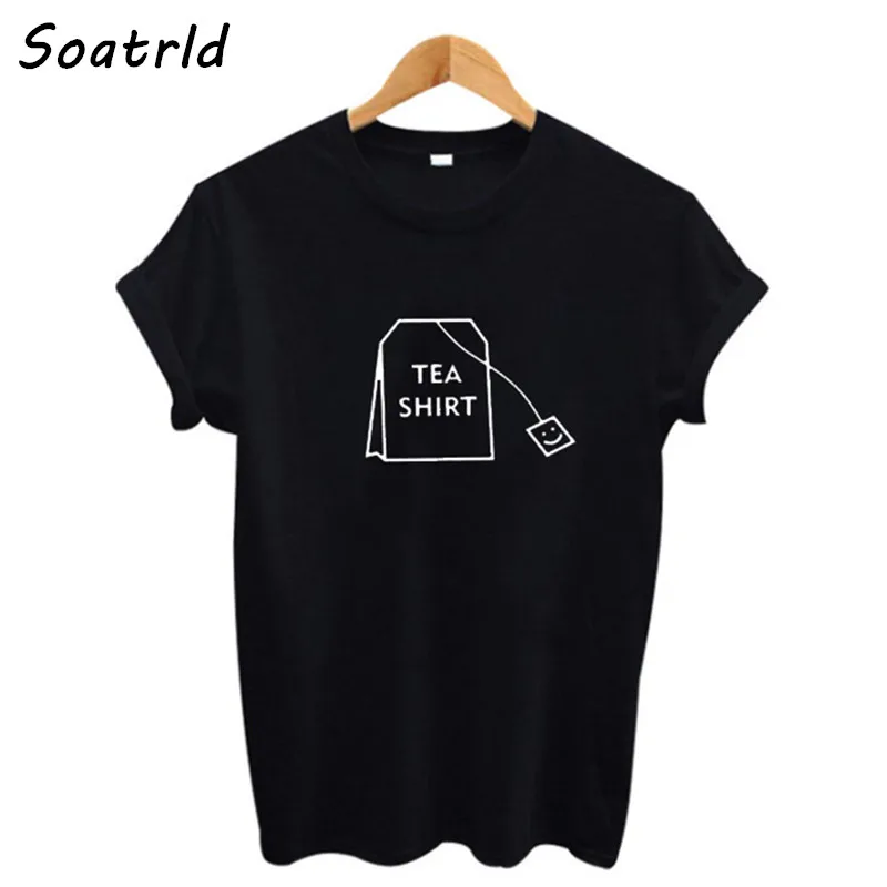 Soatrld Humor Tea Print T Shirt For Women Clothing 2021 Summer Funny ...