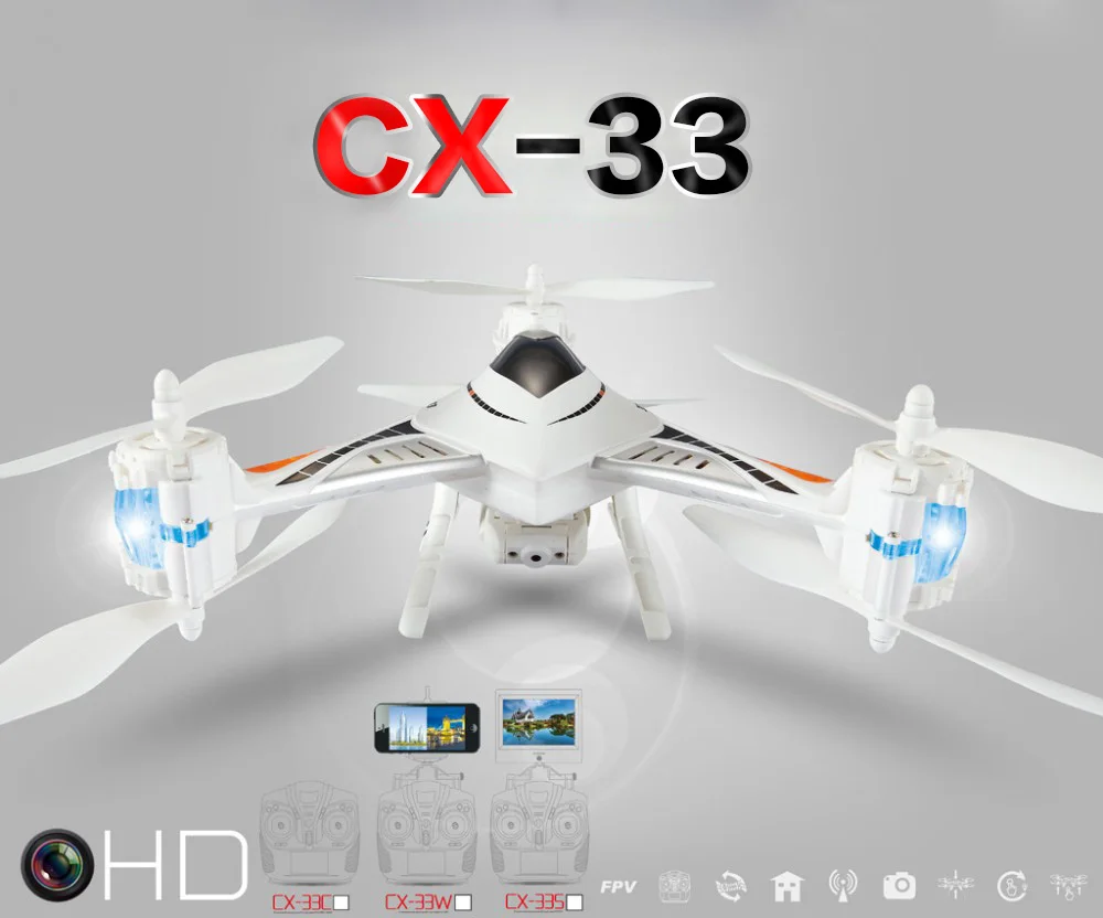 Cheerson CX 33 CX33 CX33C CX33S CX33W Quadcopter 720P Drones With ...